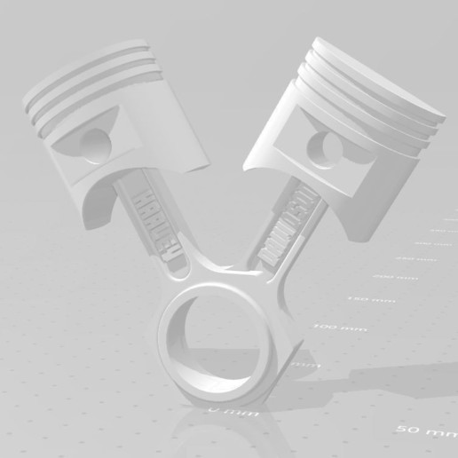 Download free 3D printer model Connecting rods and pistons Harley ...