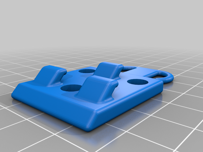 Free STL file Magnetic mask strap holder・3D printing template to ...