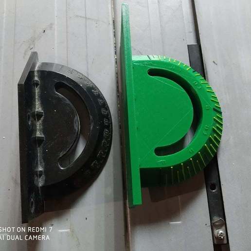 Download free STL file Mitre gauge (Saw table) • 3D print template ・ Cults