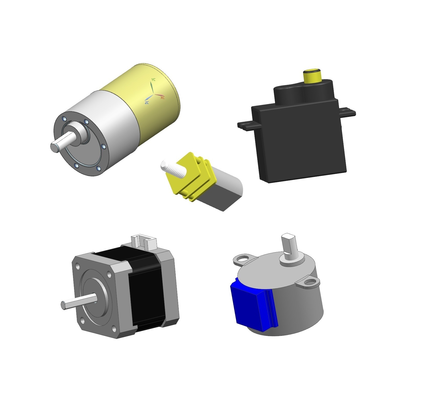 Archivo STL Motores Popular Set 1 para el alojamiento de dispositivos ...