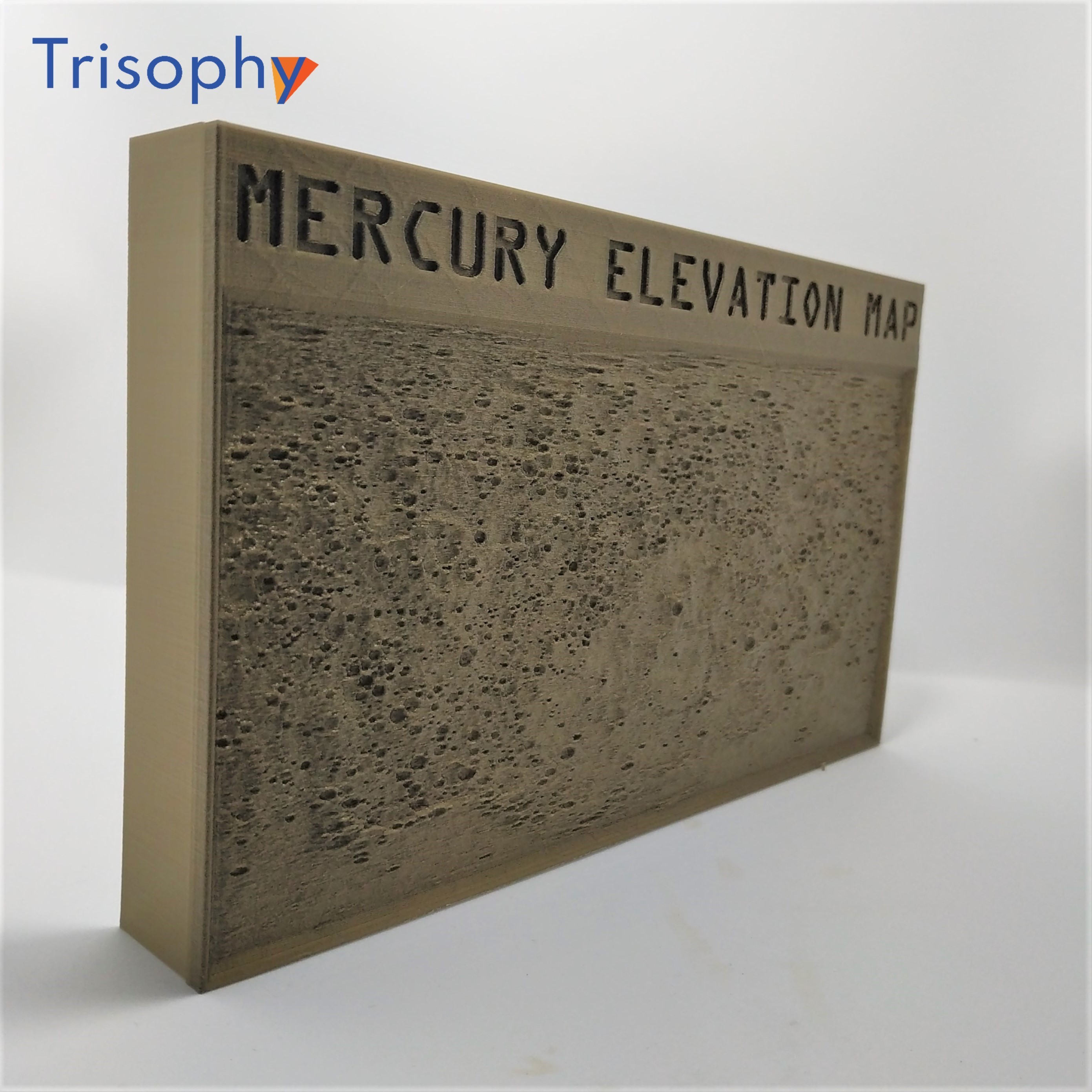 Planet Mercury Elevation Map