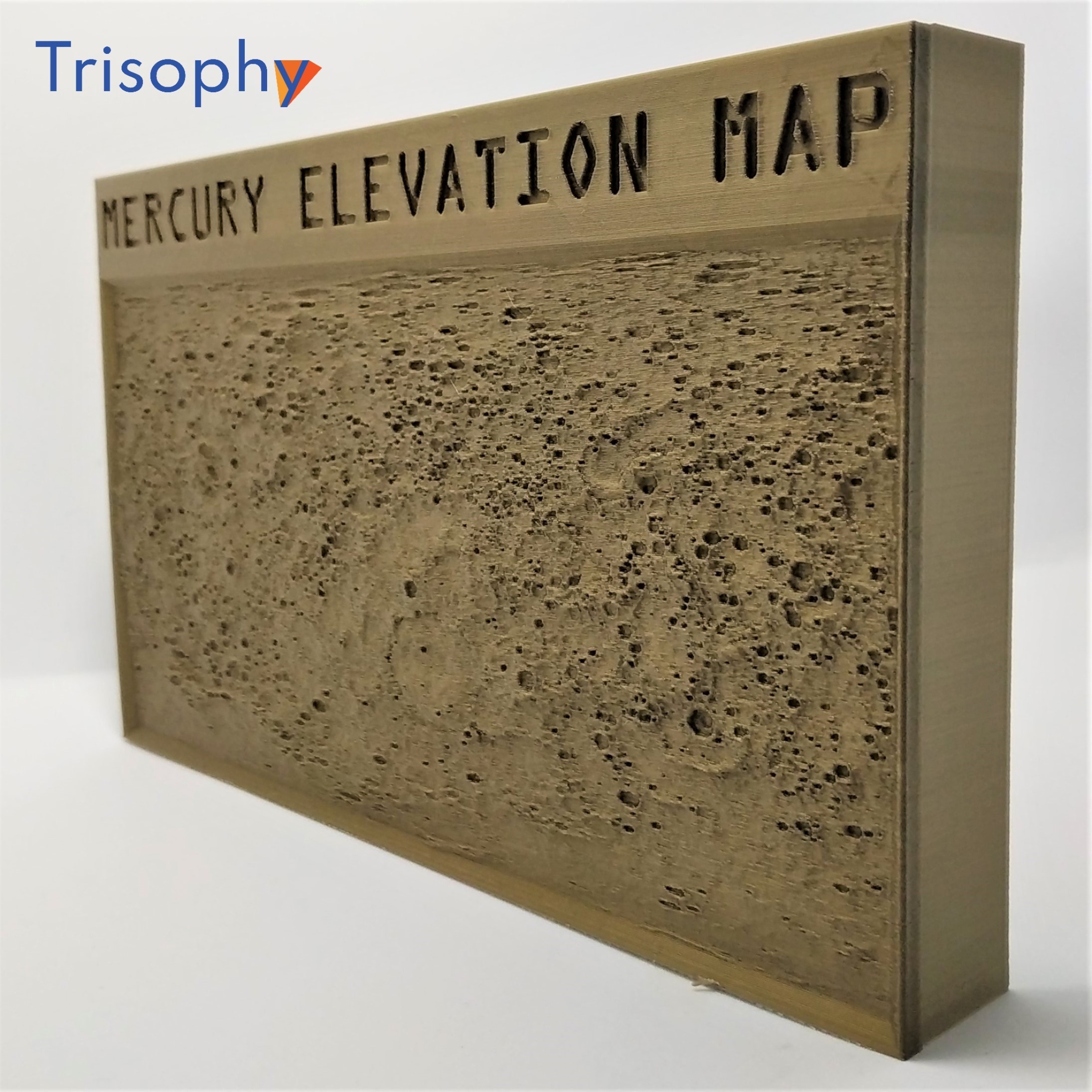 Planet Mercury Elevation Map