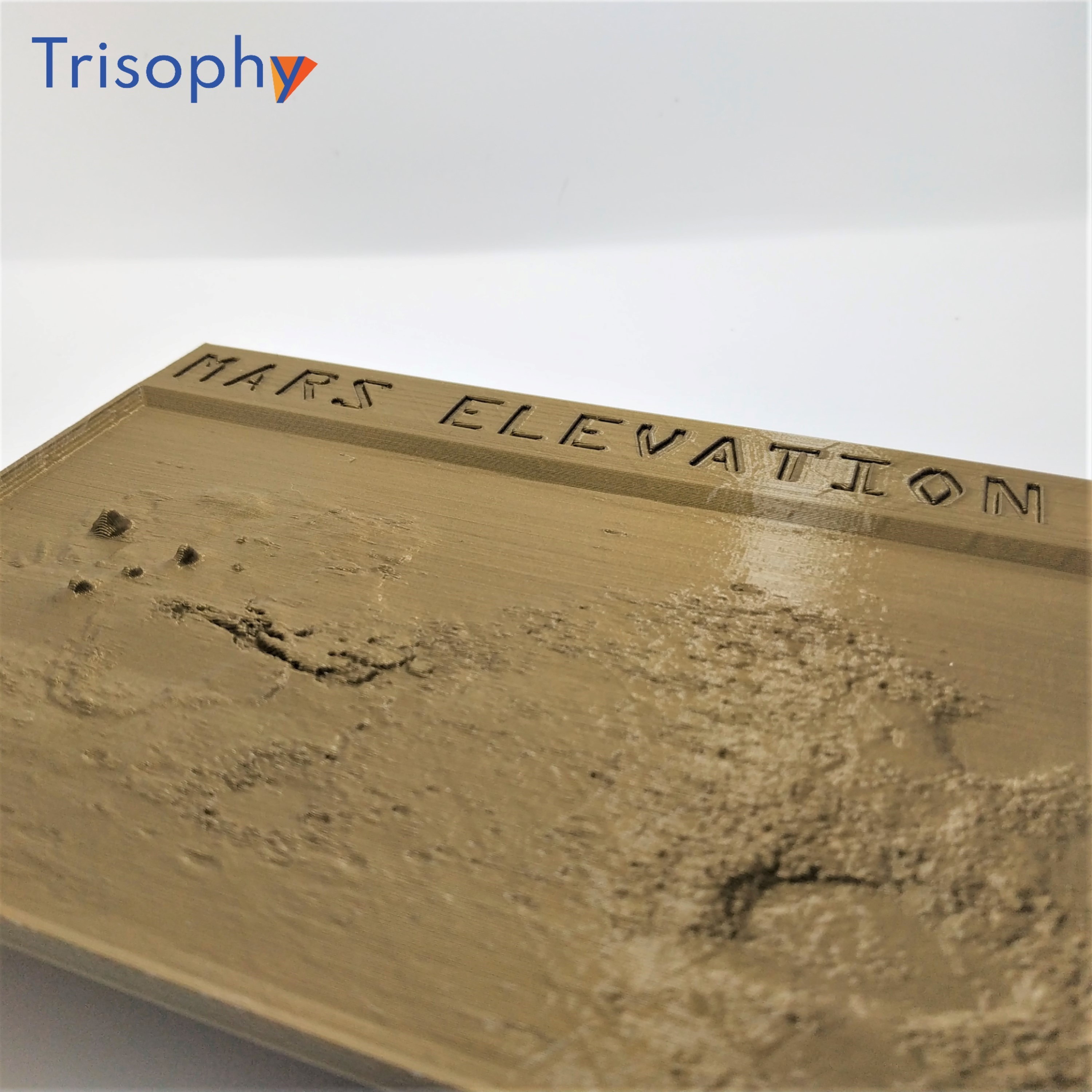 3D file MARS ELEVATION MAP・Model to download and 3D print・Cults