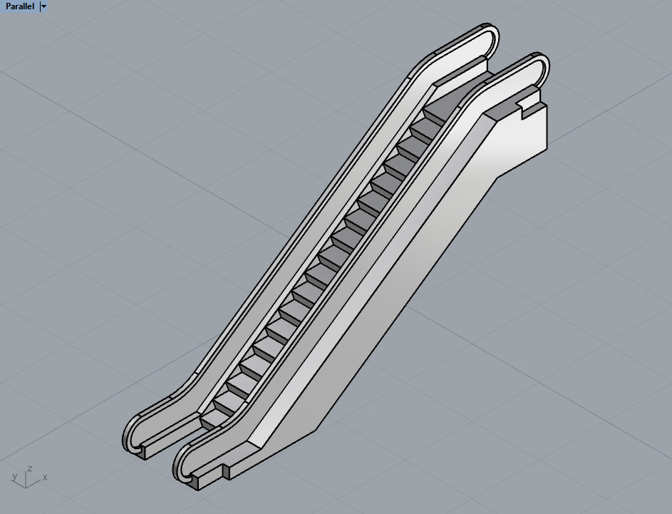STL file Detailed Escalator・3D printable model to download・Cults