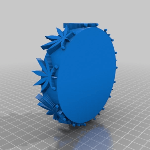 Download STL file 420 weed leaf smoking Ashtray • Object to 3D print ...