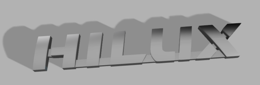 Archivo STL HILUX LOGO // LOGO HILUX・Modelo de impresión 3D para ...