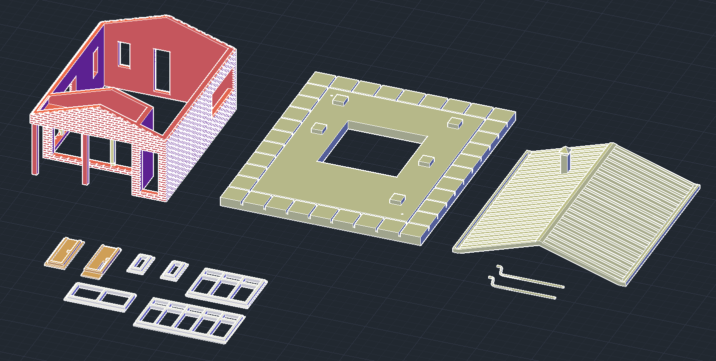 Free STL file Basic one-story house in N scale 🏠・3D print object to ...