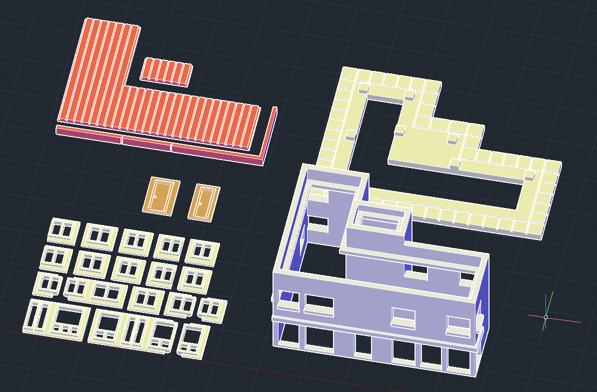 Free STL file Small apartment and commercial building・3D printable ...