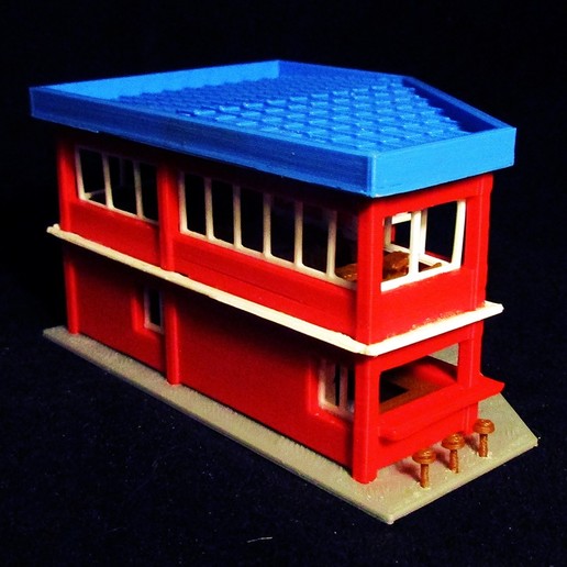 3D printing N-scale restaurant ・ Cults