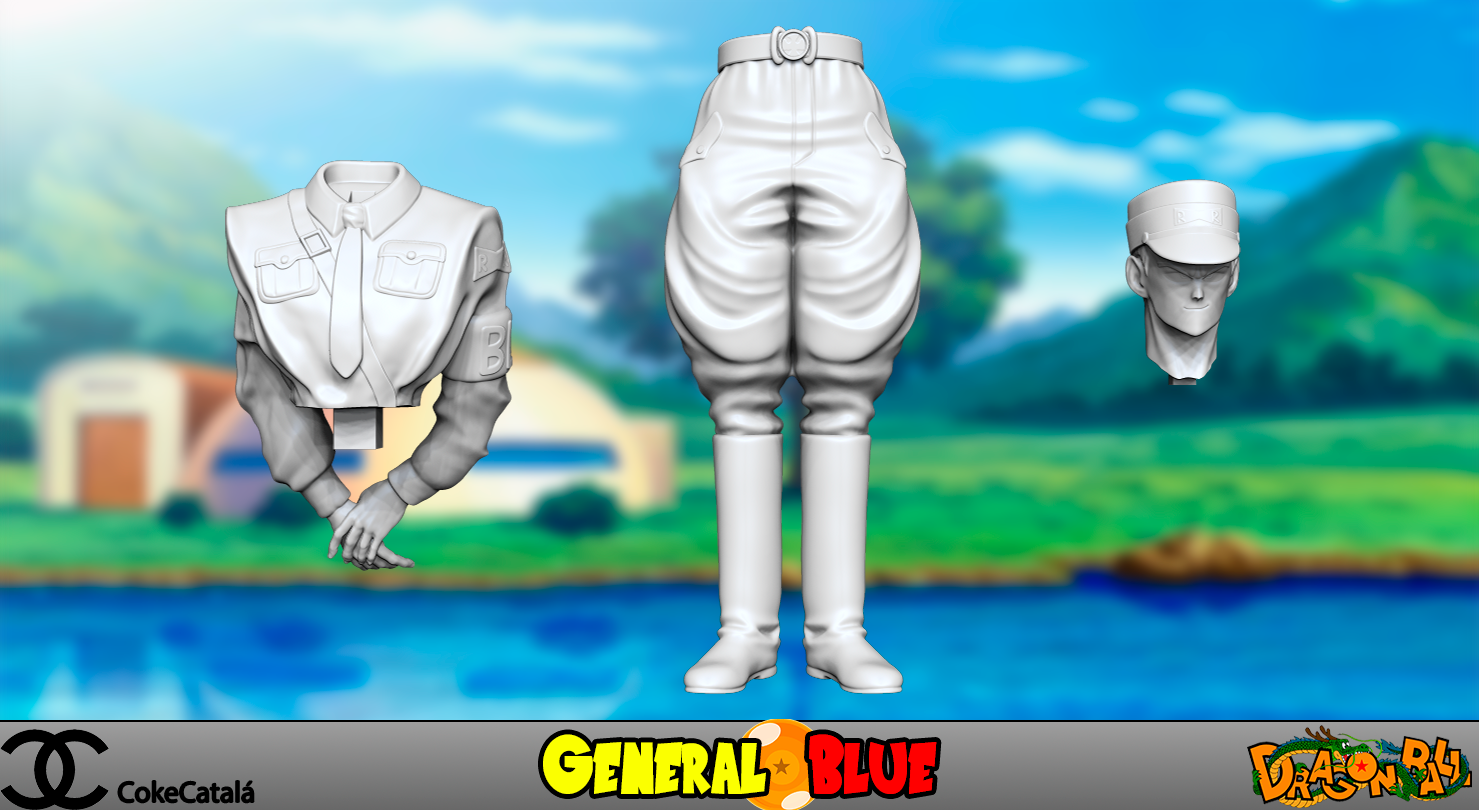 Файл 3D General Blue - Dragon Ball・Идея 3D-печати для скачивания・Cults