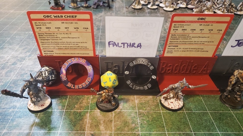 Free STL file RPG Nameplate Initiative Tracker 🎲・3D printable object to ...