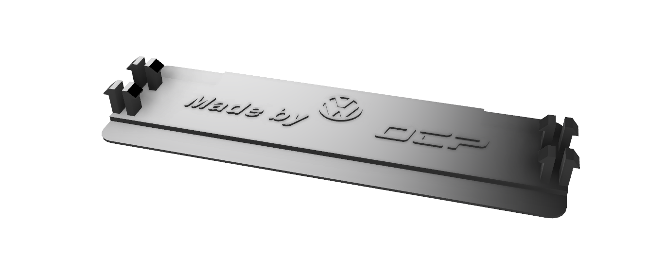 Archivo OBJ VW GOLF MK2 THIN TRIM BADGE SUPPORT 🏌️・Diseño para ...