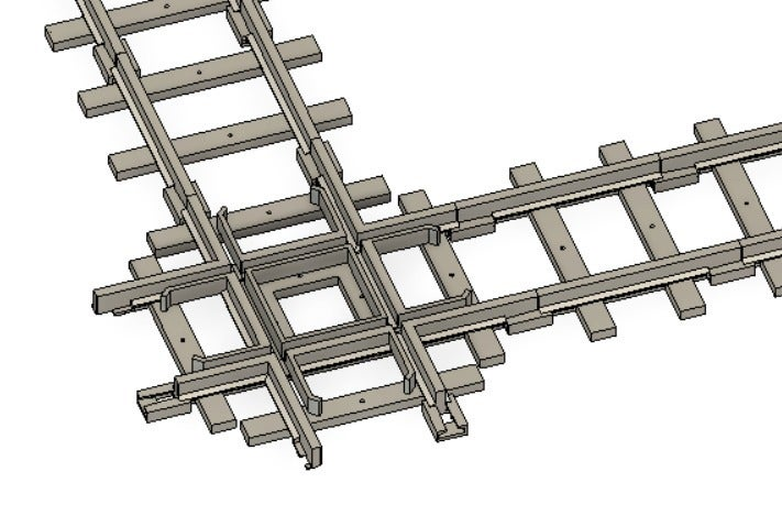 Free STL file Criss-Cross Train Track compatible w/ the Lionel Ready-to ...