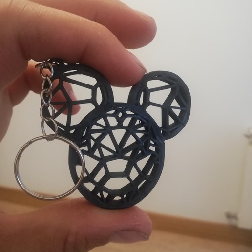 Download STL file Mickey mouse keychain • 3D printer template ・ Cults