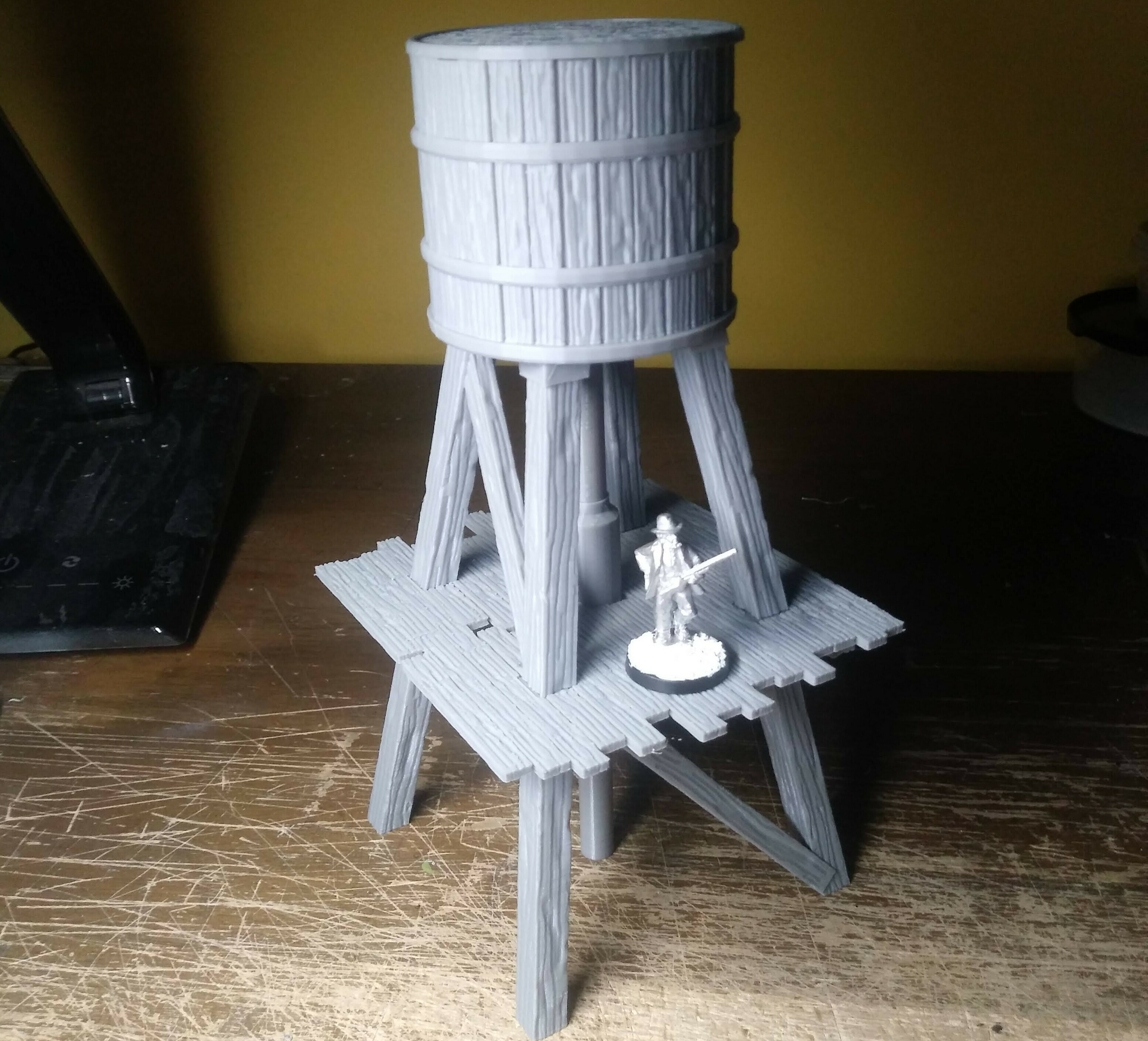 STL file Old West Water Tower・Template to download and 3D print・Cults