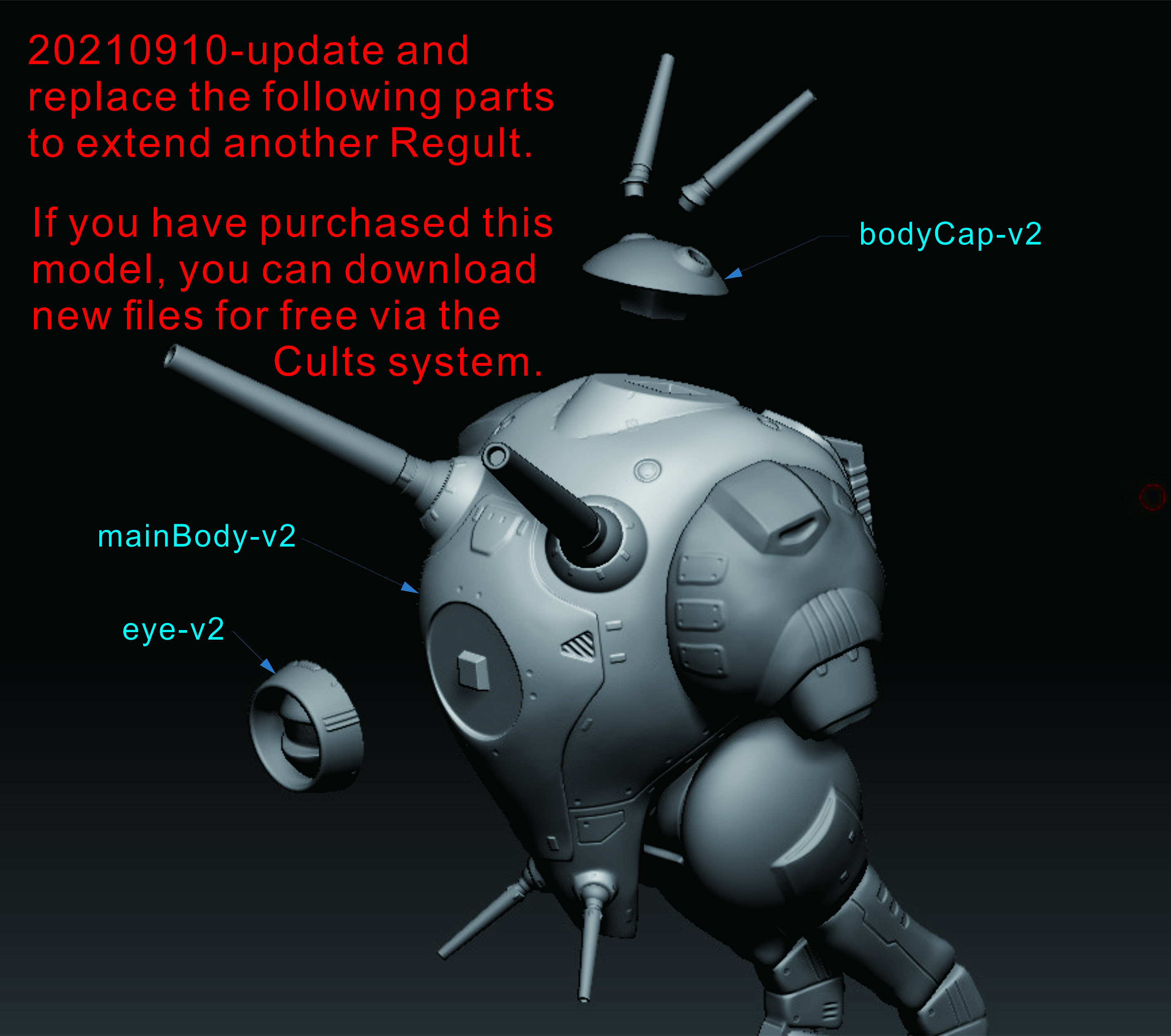 3D file ZR-01 1/100 -v2・3D printing template to download・Cults
