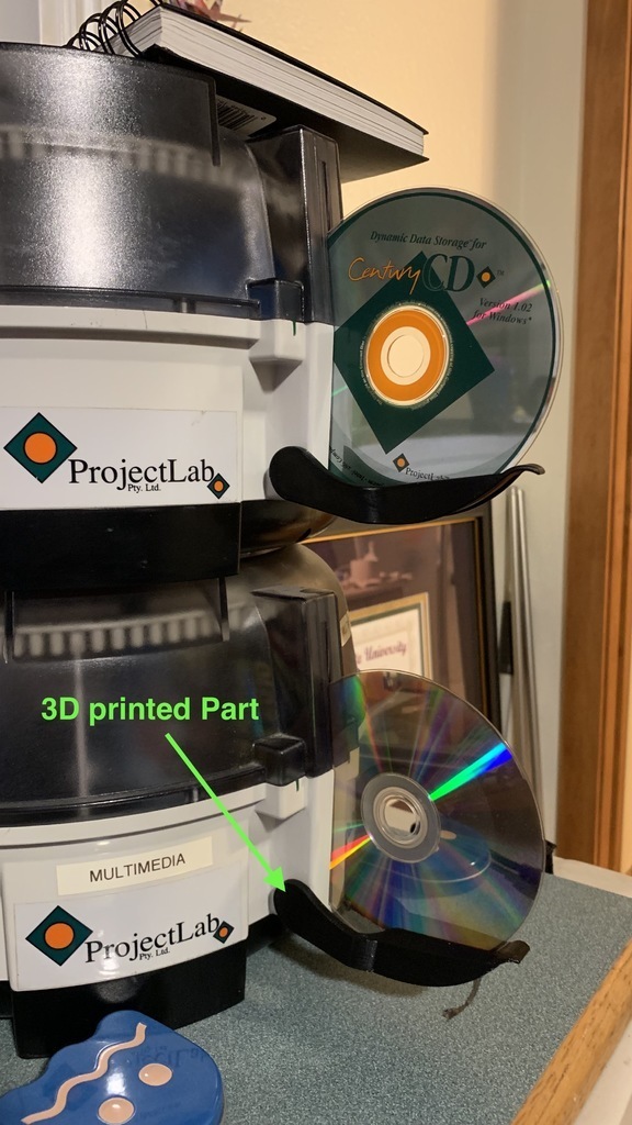 Free 3D file CD catcher for Project Lab CenturyCD organizer 💽・3D print ...