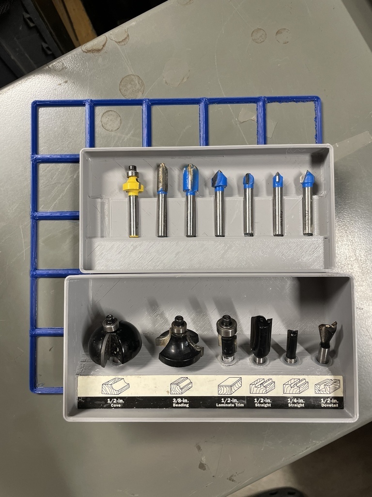 Free 3D file Gridfinity Compact Router Bit Organizer 🏢・Design to download and 3D print・Cults