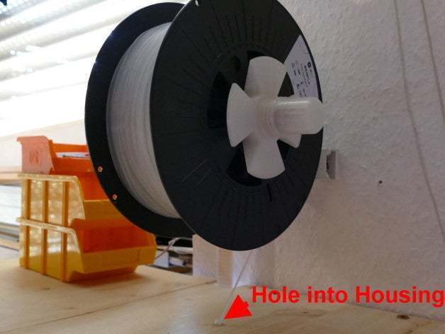 Free STL file Easy Wallmount for Filament Holder Deluxe・3D printing ...