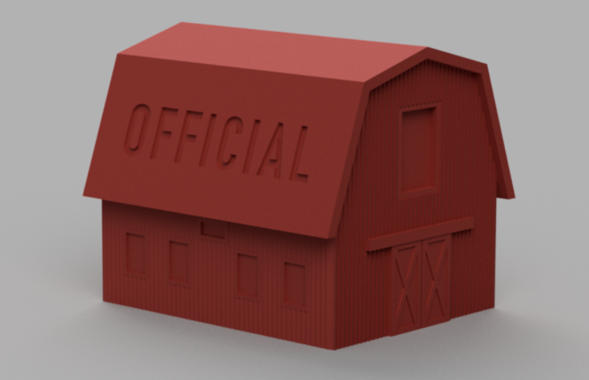 Free STL file Barn Geocache・3D print design to download・Cults