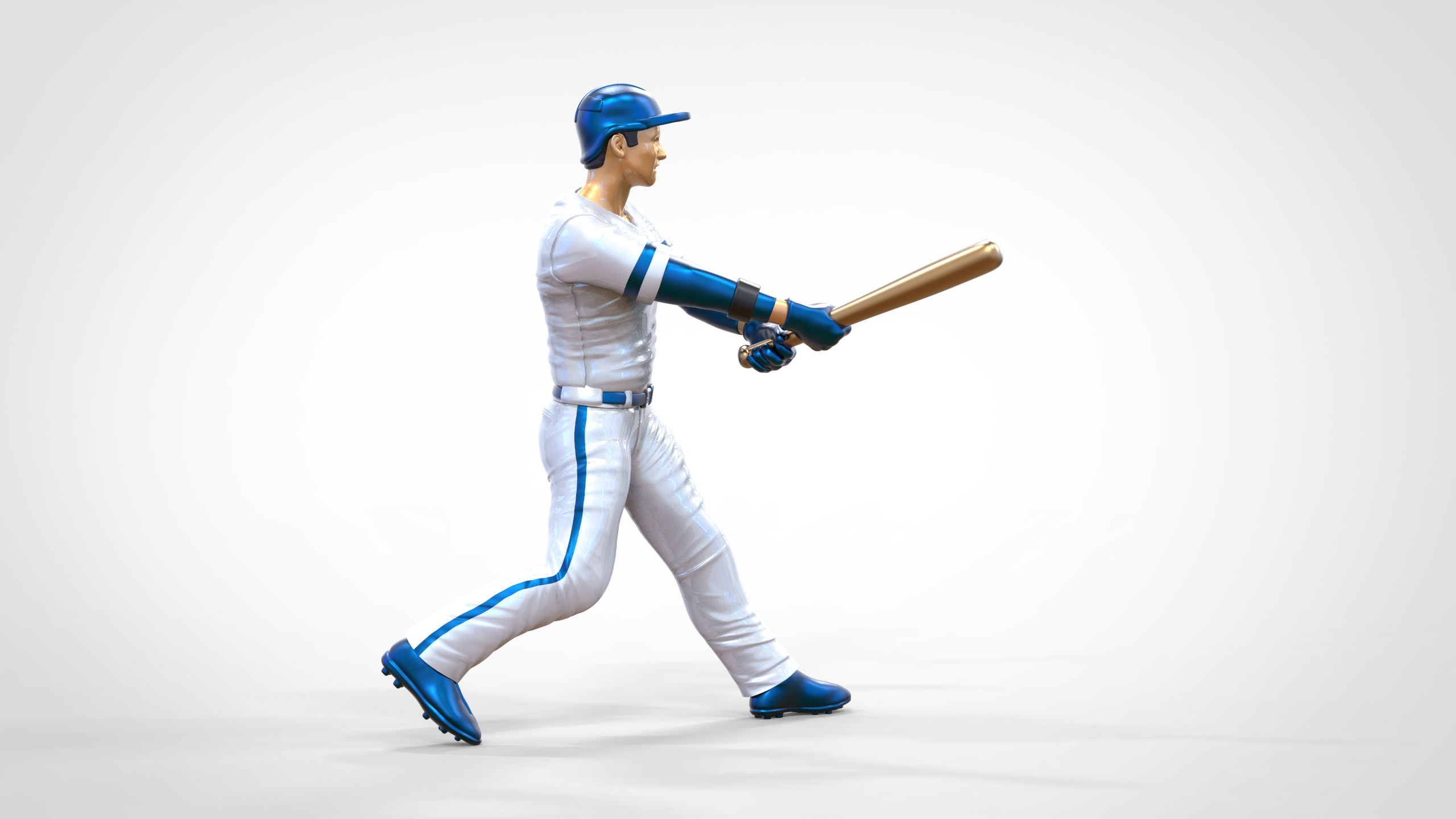 STL file N1 Baseball player Center fielder ⚾・3D printing design to ...