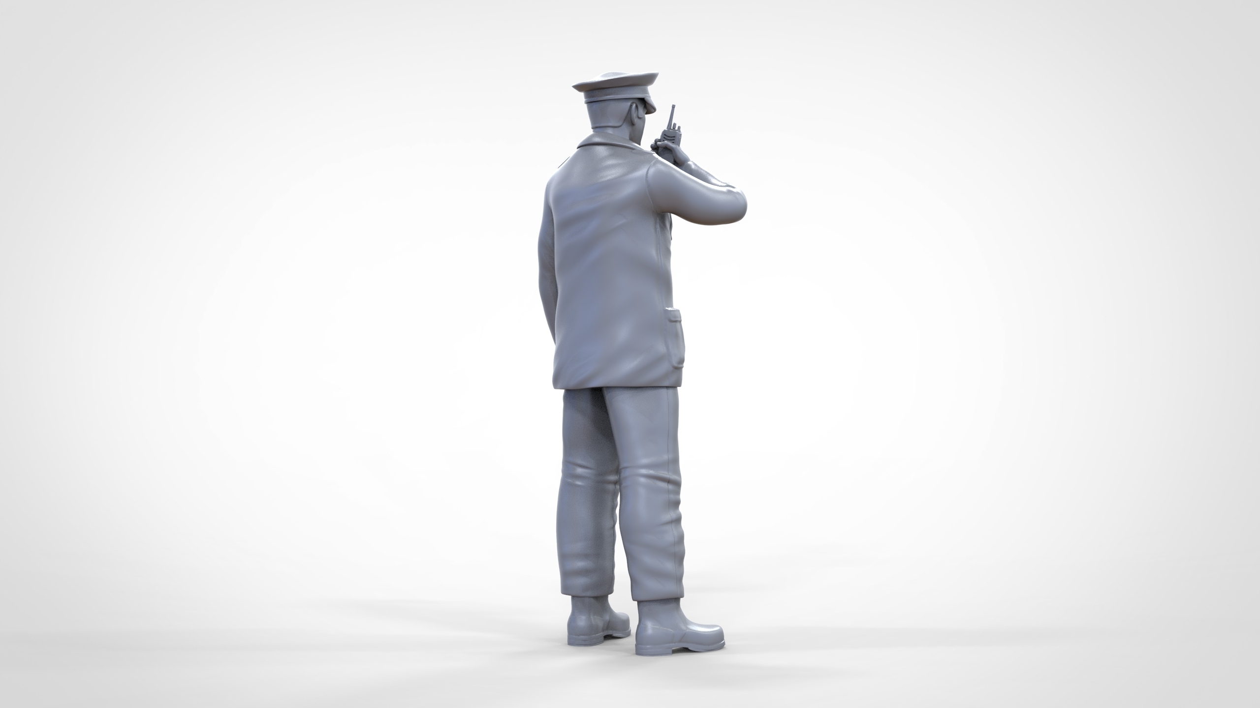 STL file Coast Guard or Police boat crew or security Guard・3D printer ...