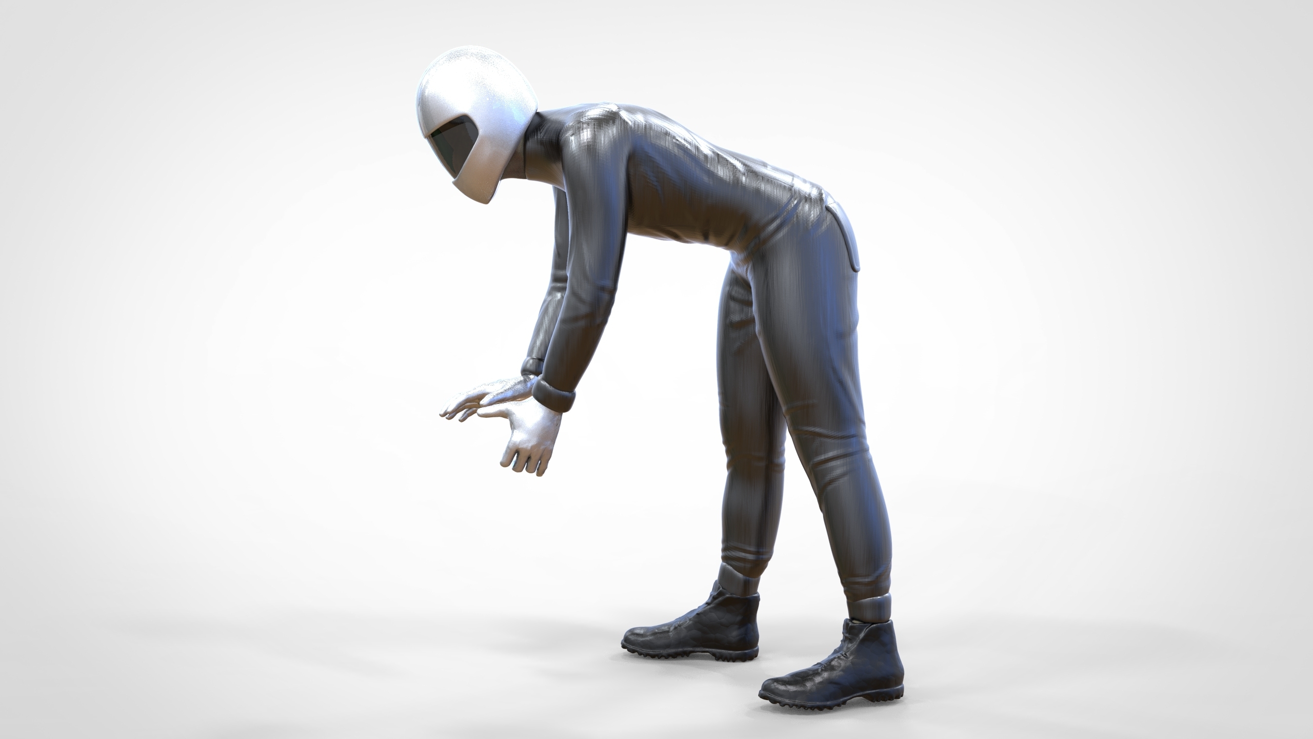STL file N1 Mechanic or pit crew 1-64 Miniature・3D printing template to ...