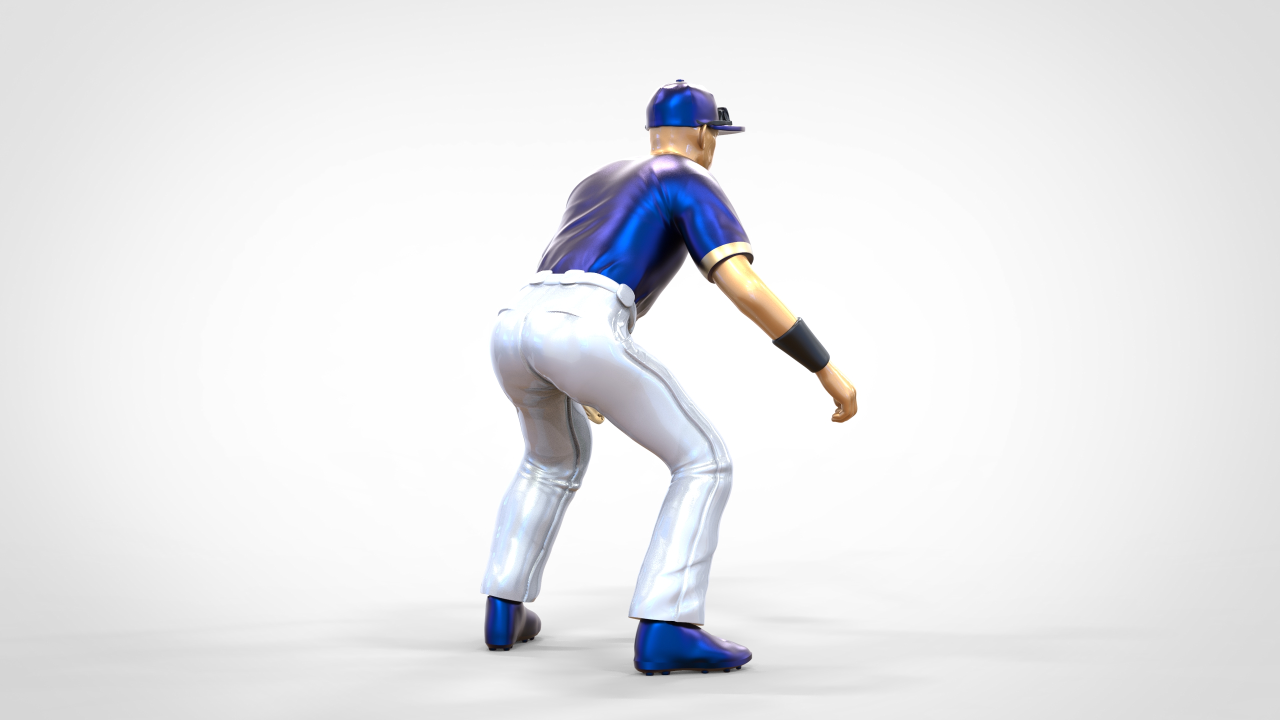 STL file N2 Baseball player Center fielder・3D printable design to ...