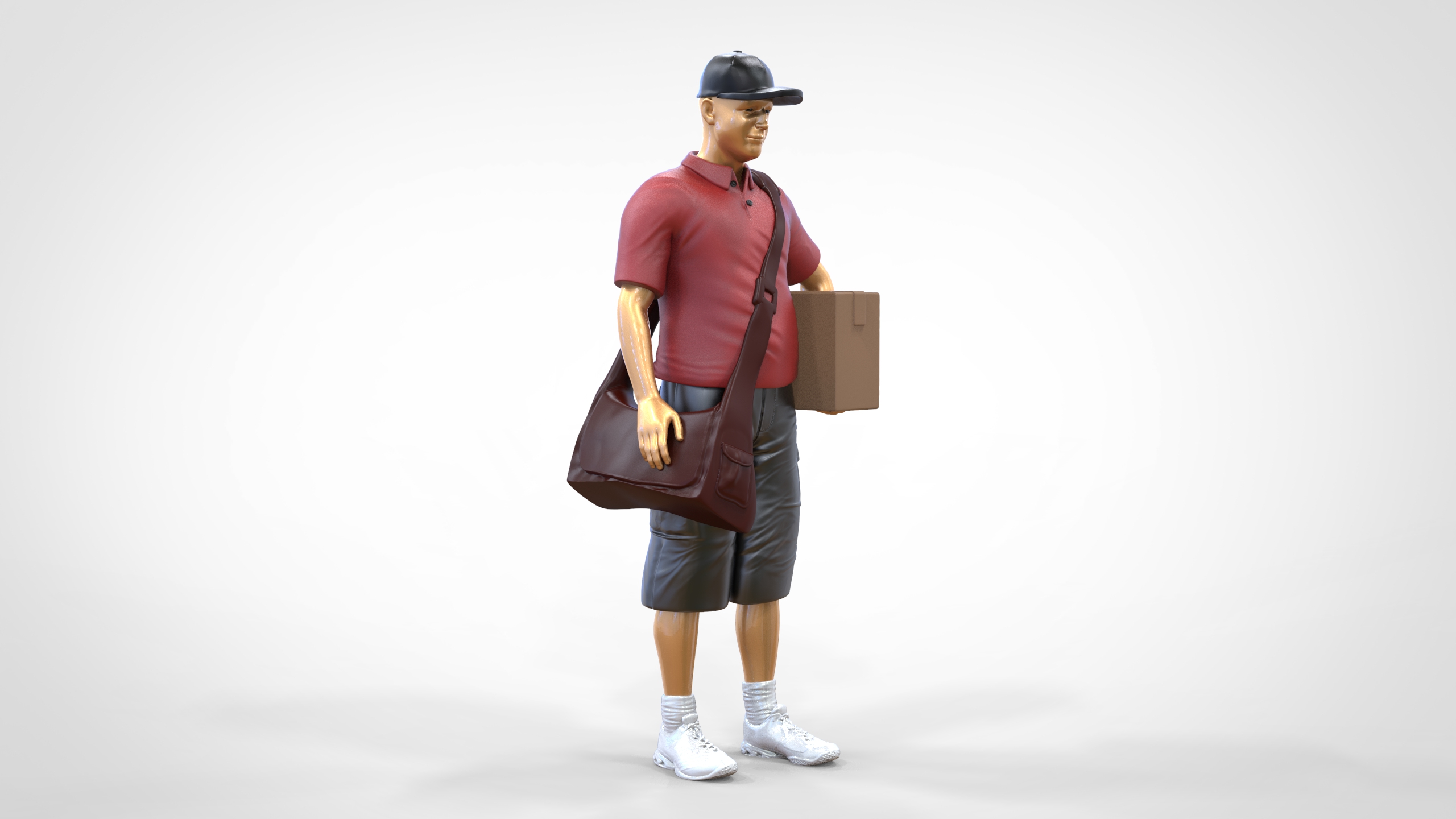 STL file N1 Postman with Box・3D print design to download・Cults