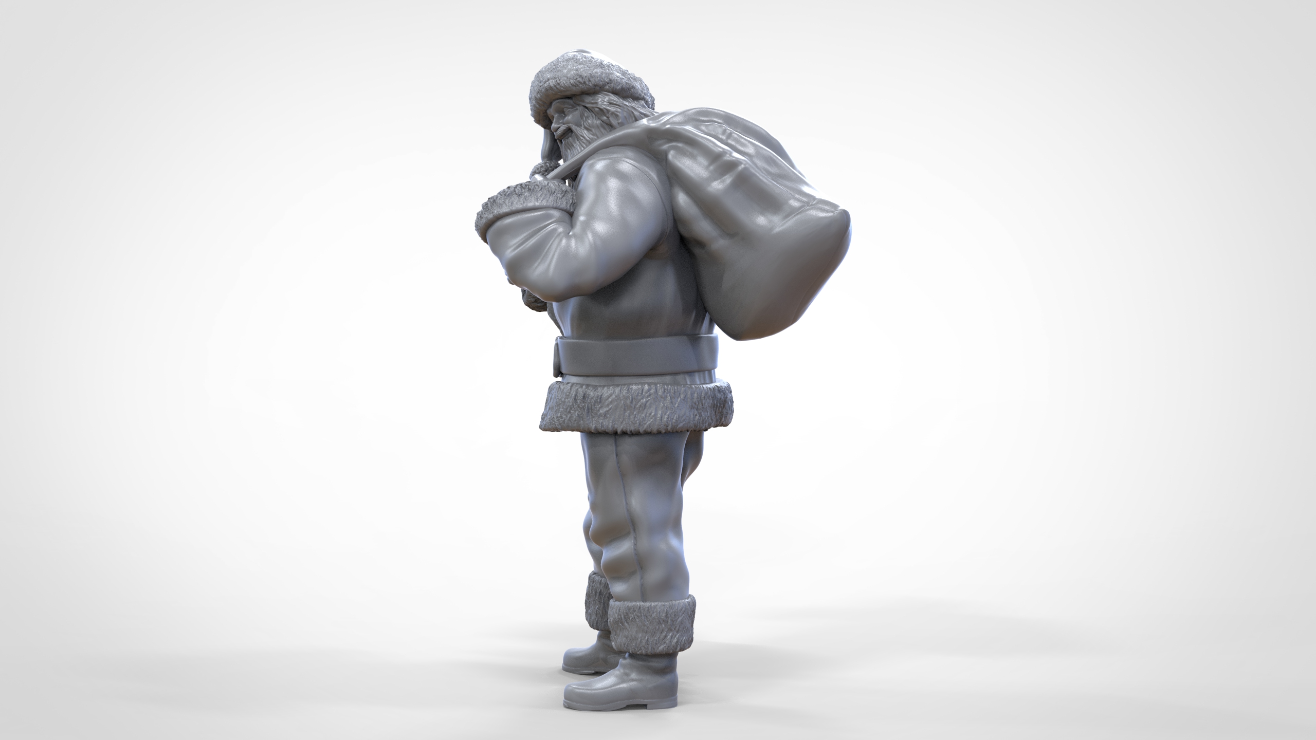 STL file N3 Santa Claus or papa noel with bag 🎅・Model to download and ...