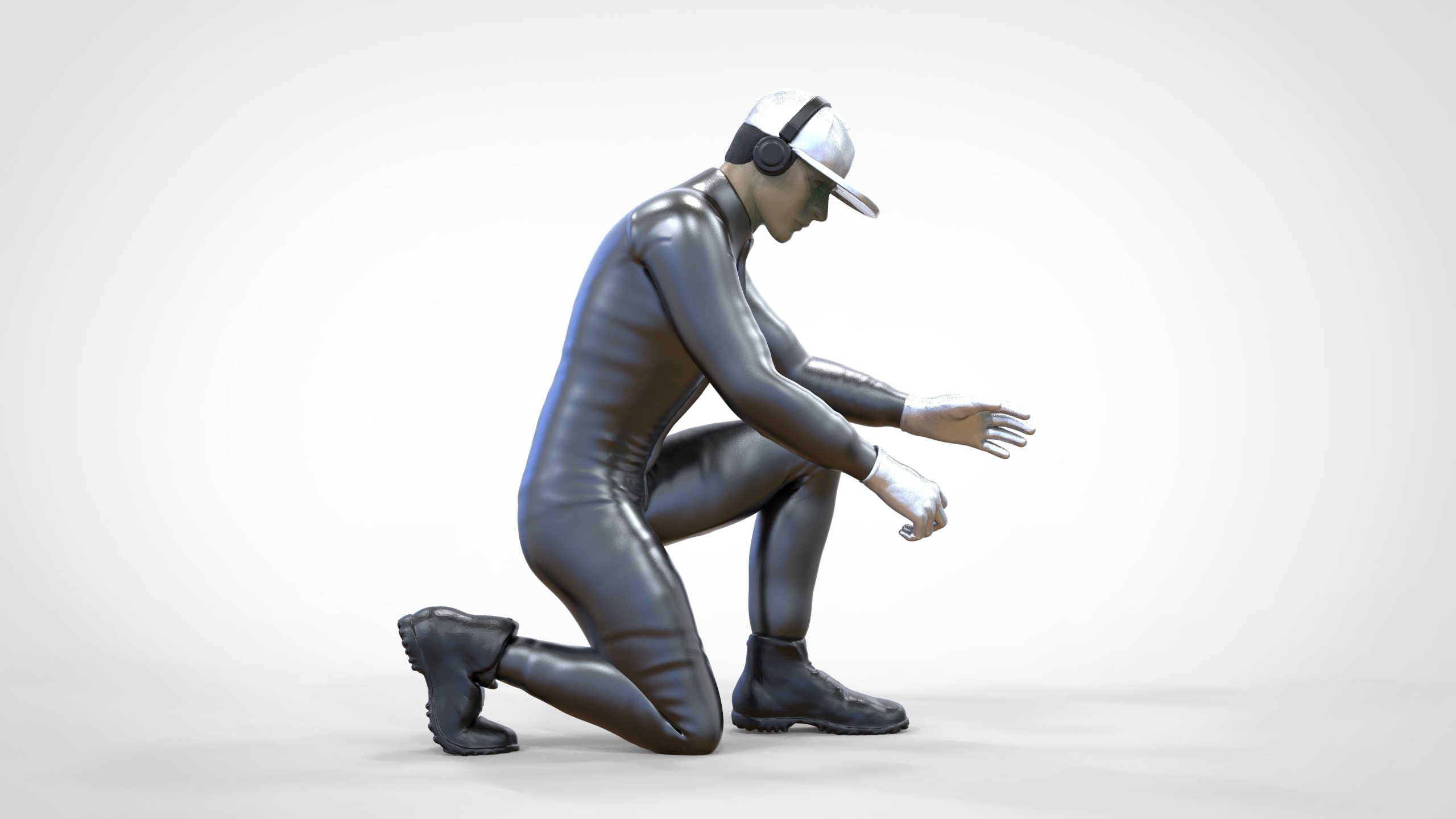 STL file N2 Mechanic or pit crew 1-64 Miniature 🧑‍🔧・3D printable model ...