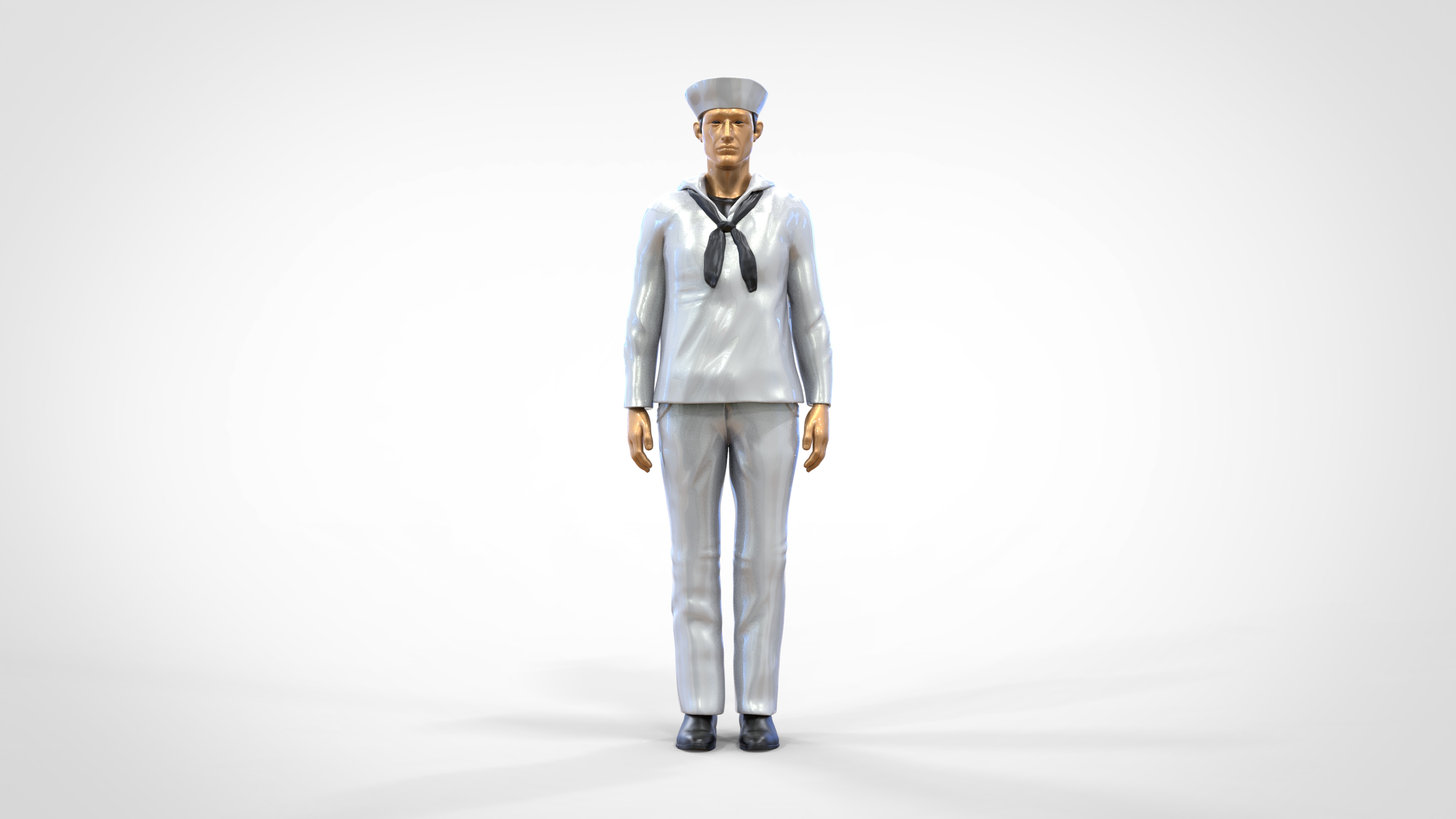 STL file N2 Navy Reserve Enlisted Sailor man・Model to download and 3D ...