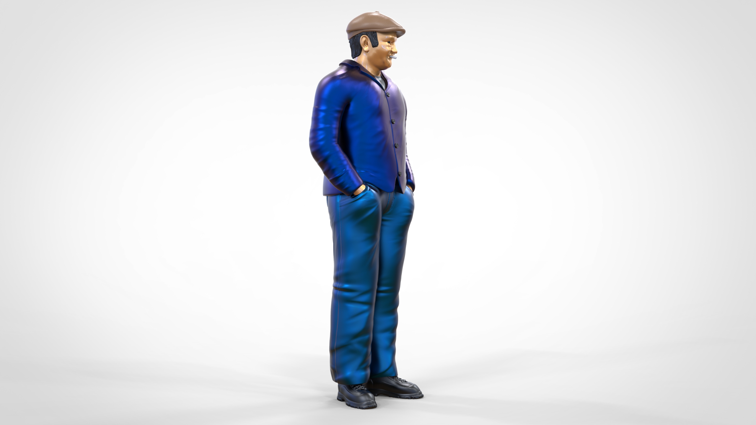 STL file Frederick Travis Dibnah - fred - backstreet mechanic・3D ...