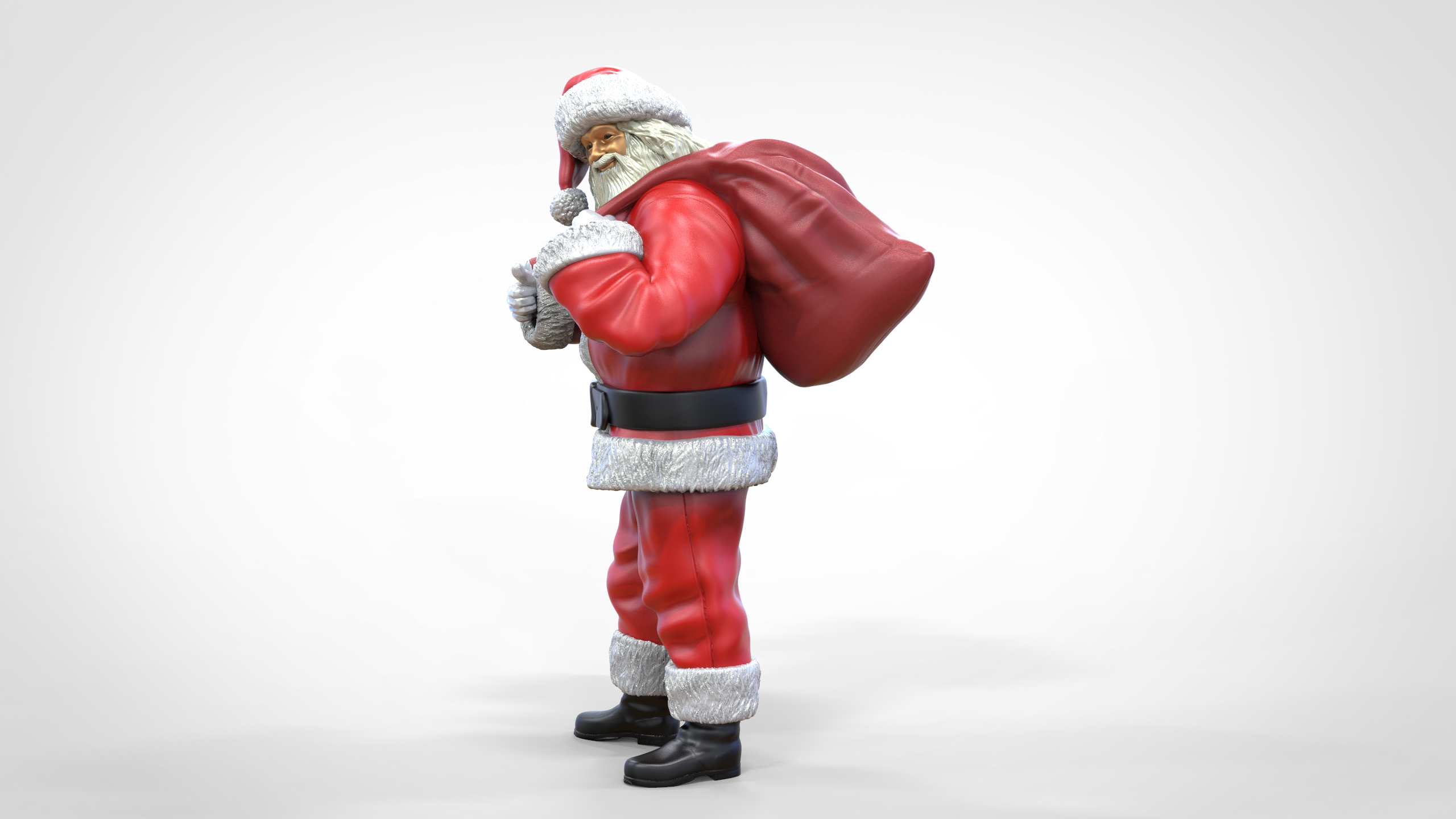 STL file N3 Santa Claus or papa noel with bag 🎅・Model to download and ...