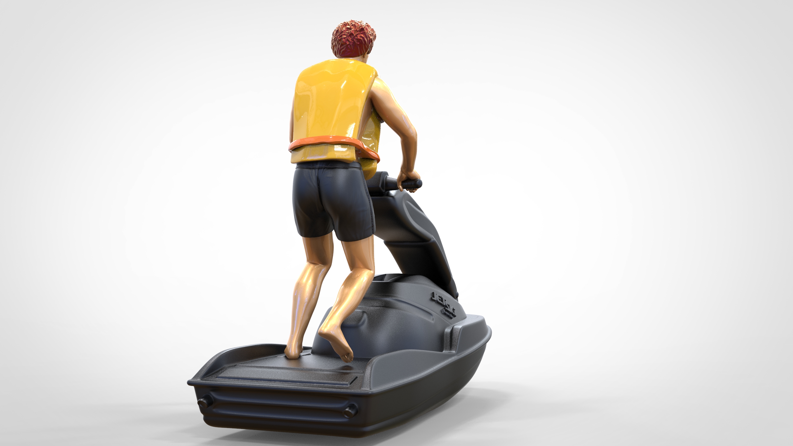 STL file N1 Jetski Driver standing・3D printer design to download・Cults