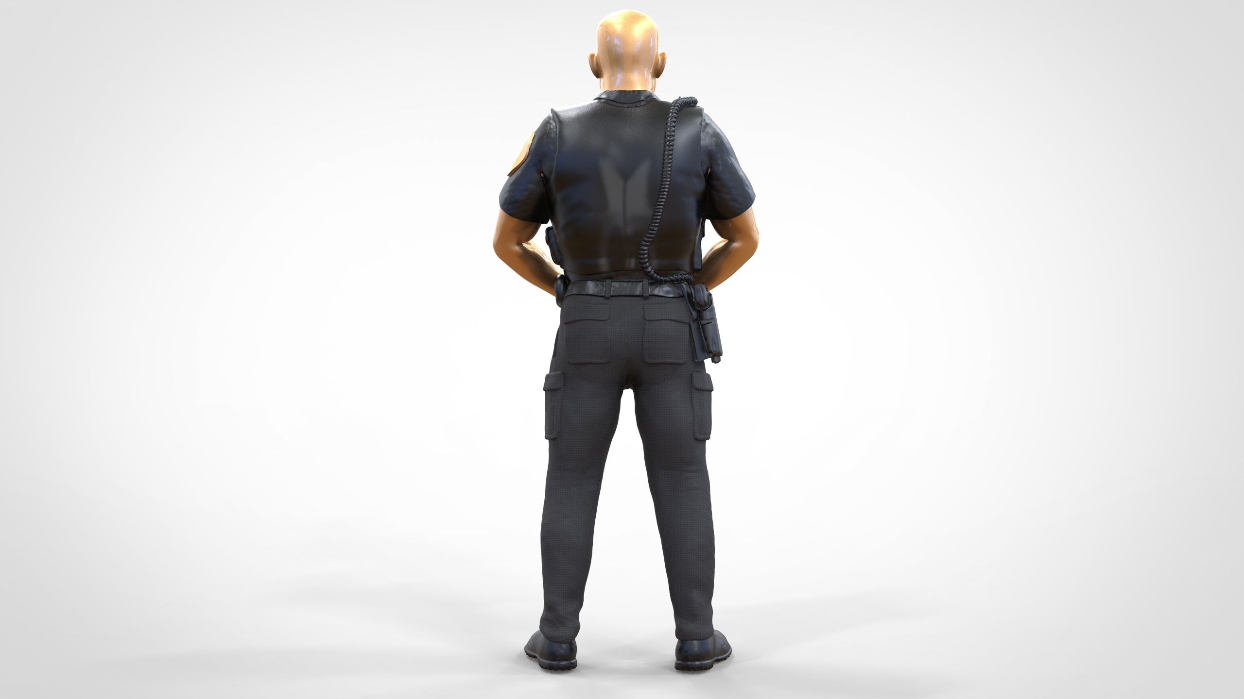 STL file N1 American Police Officer Miniature Updated Pose 3D print ...