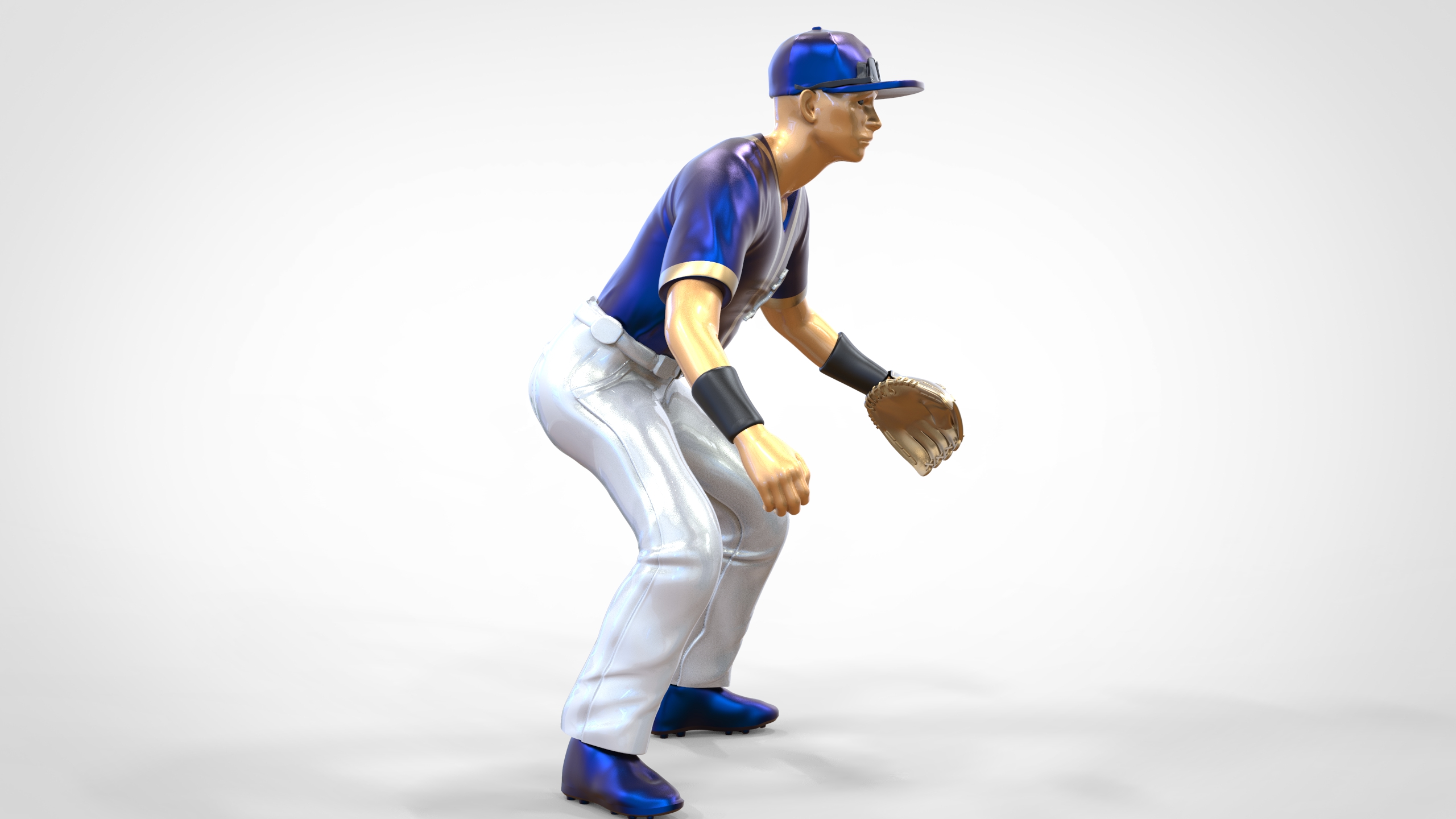 STL file N2 Baseball player Center fielder・3D printable design to ...