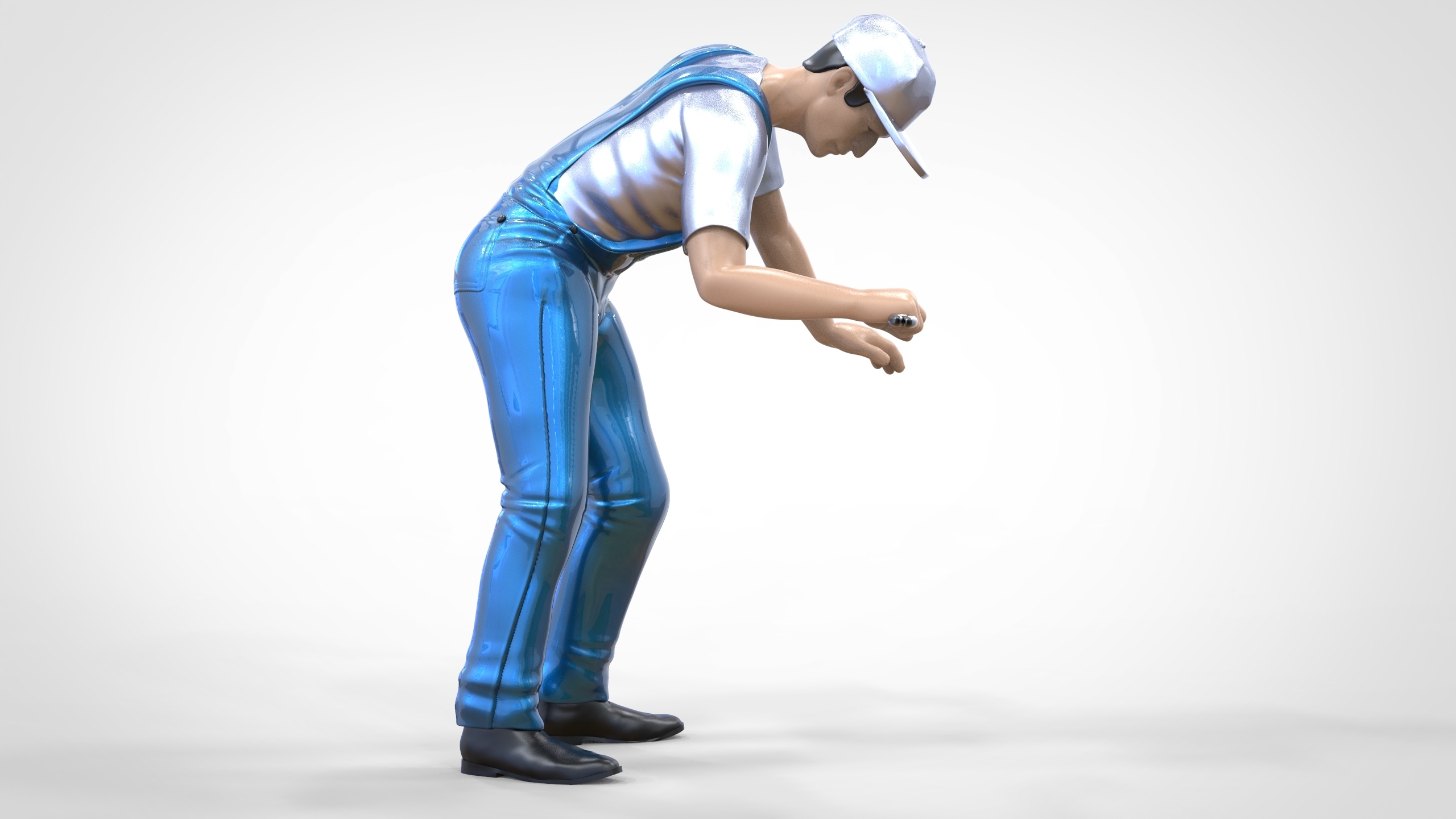 STL file N3 Mechanic bend over car 1 64 Miniature・3D printable model to ...