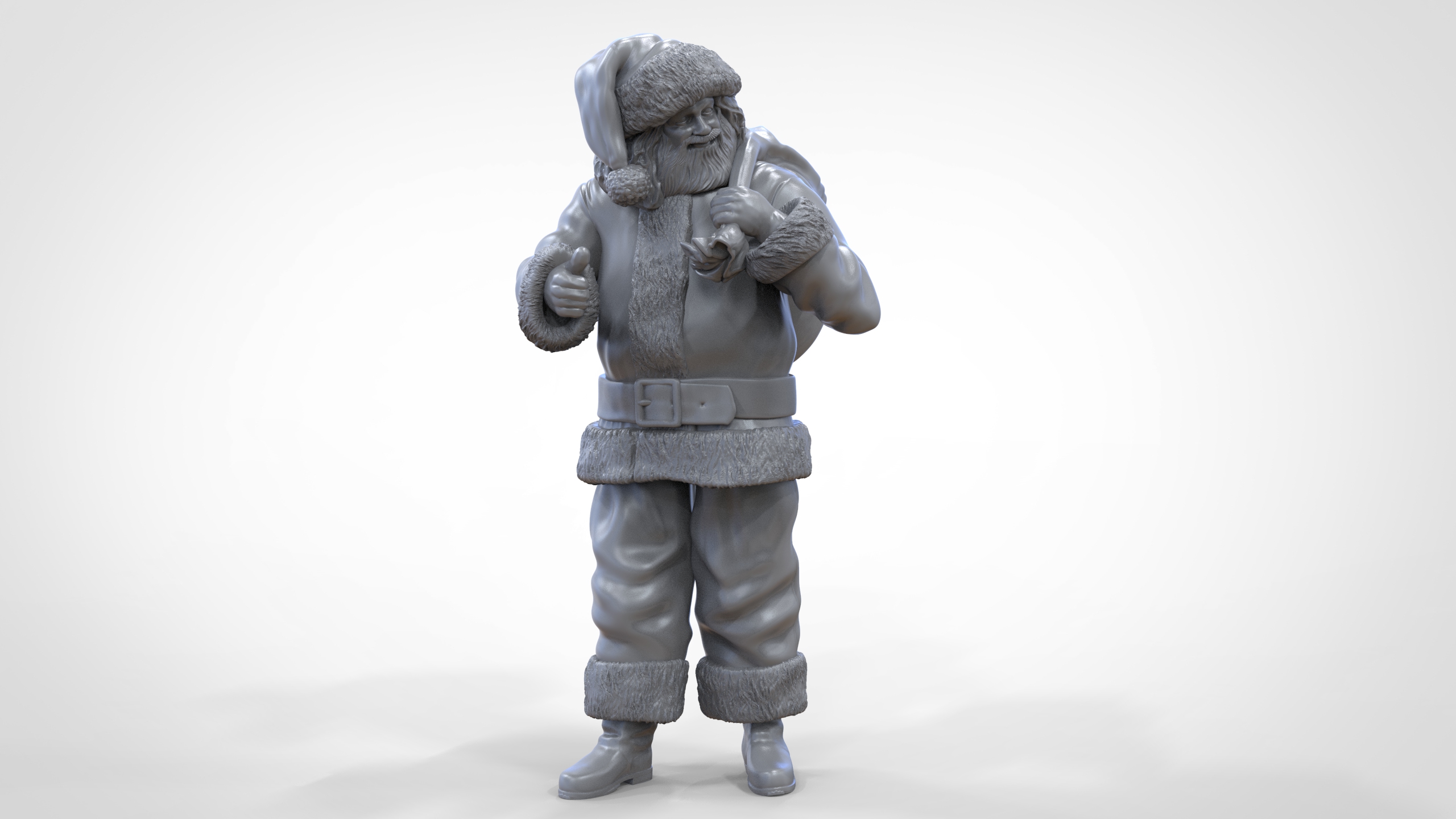 STL file N3 Santa Claus or papa noel with bag 🎅・Model to download and ...