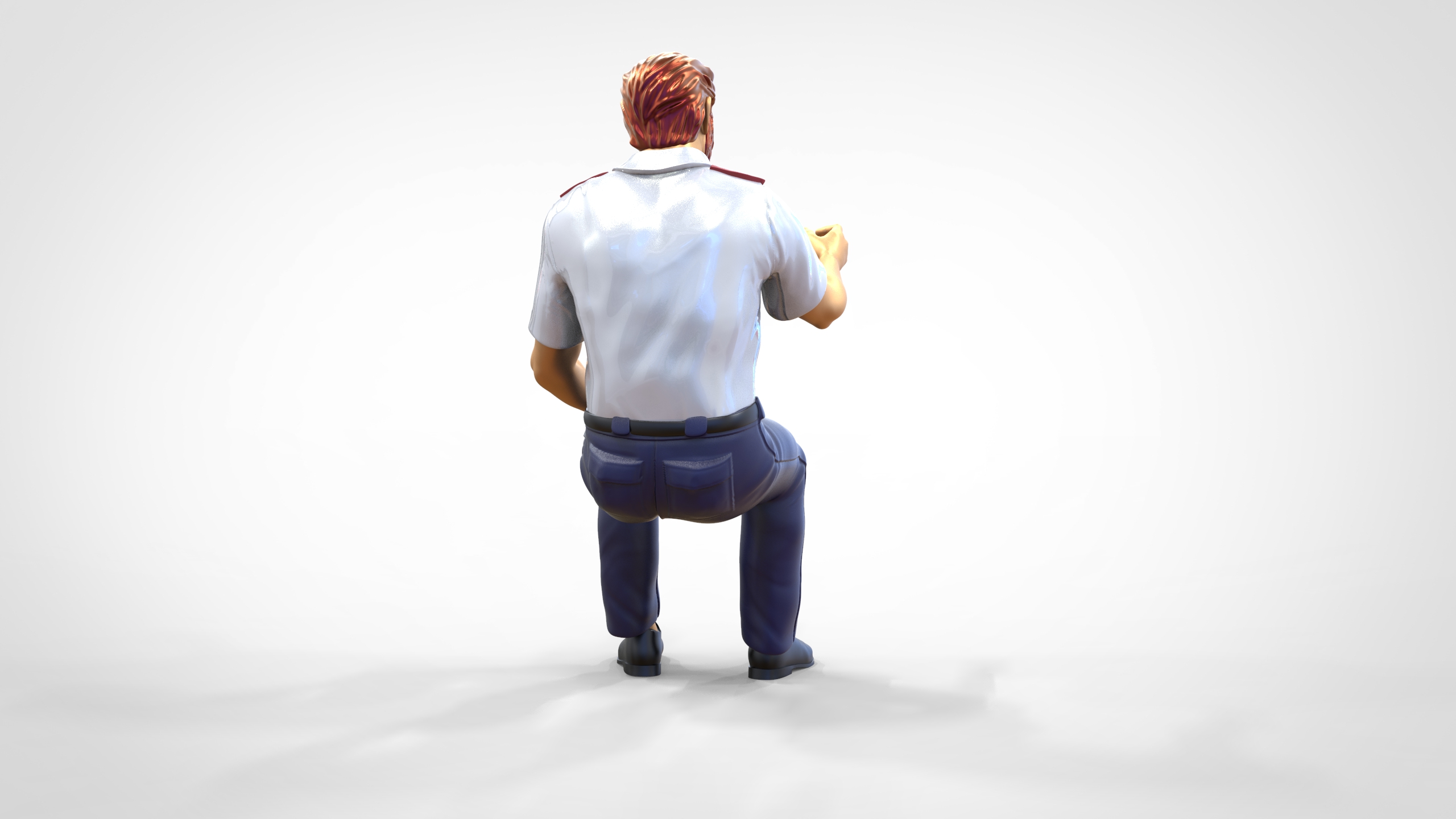 STL file N6 Sitting Man Pilot 👨・3D printable model to download・Cults