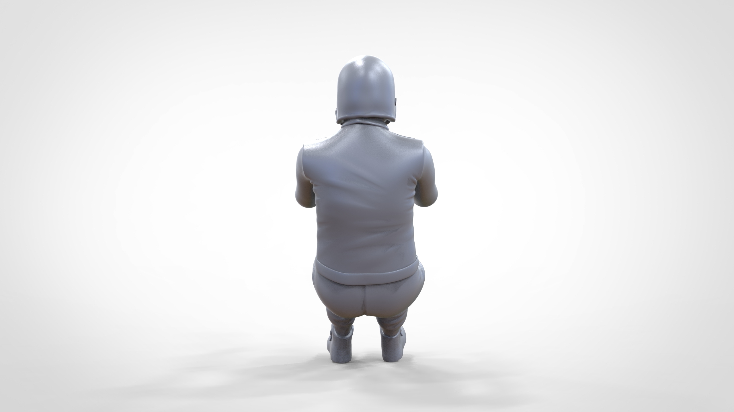 STL file N6 Sitting Race Driver with NHRA Racing Helmet 🏎️・3D printer ...