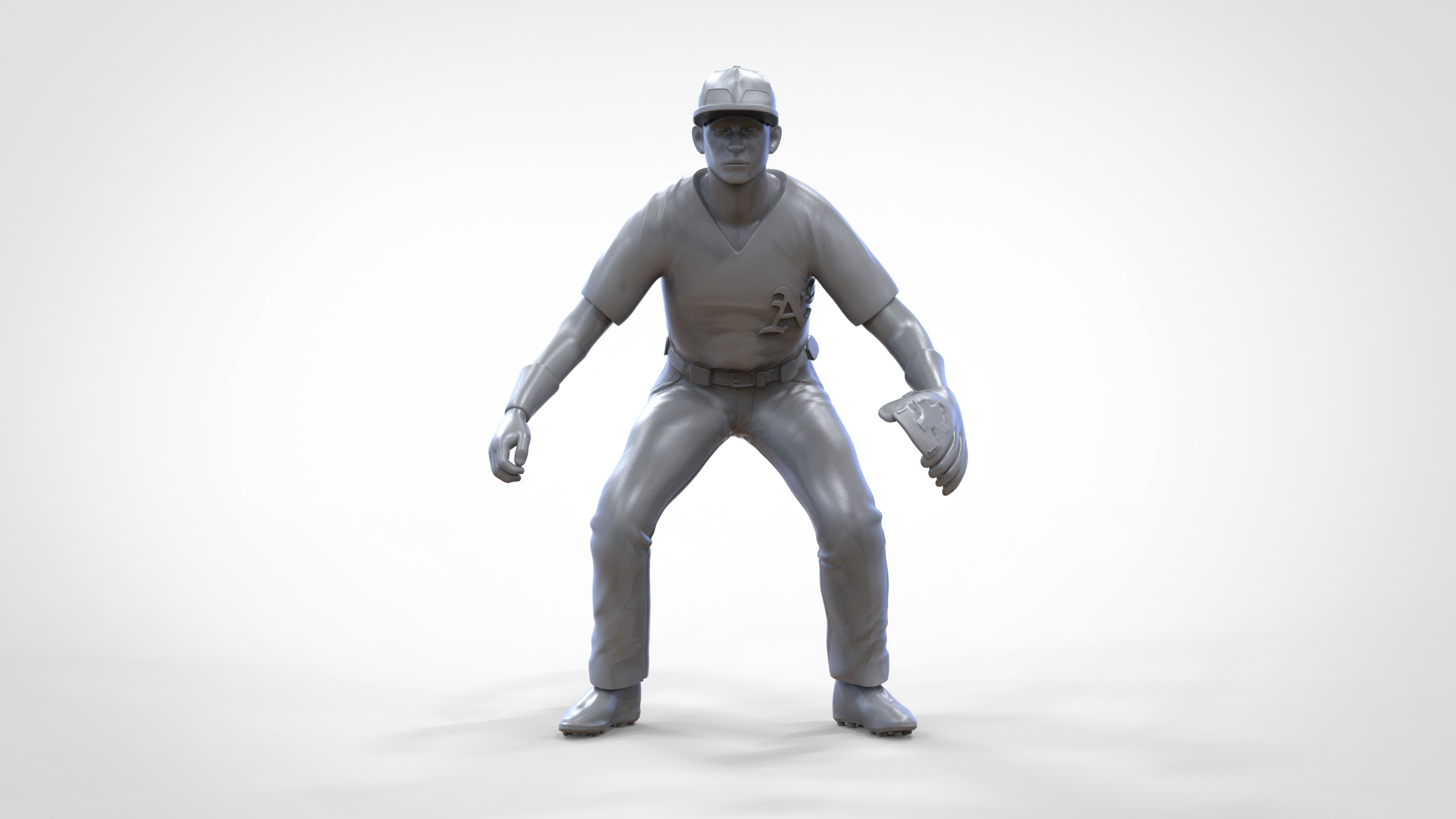 STL file N2 Baseball player Center fielder・3D printable design to ...
