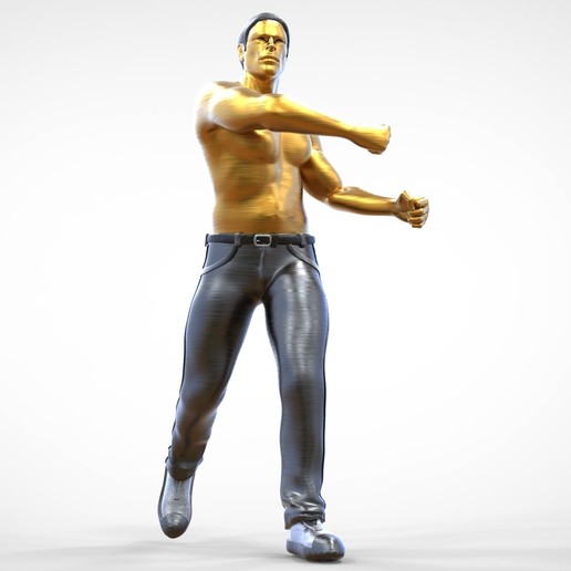 Download 3MF file N1 Human Fighting 1 64 miniature 3D print model • 3D ...