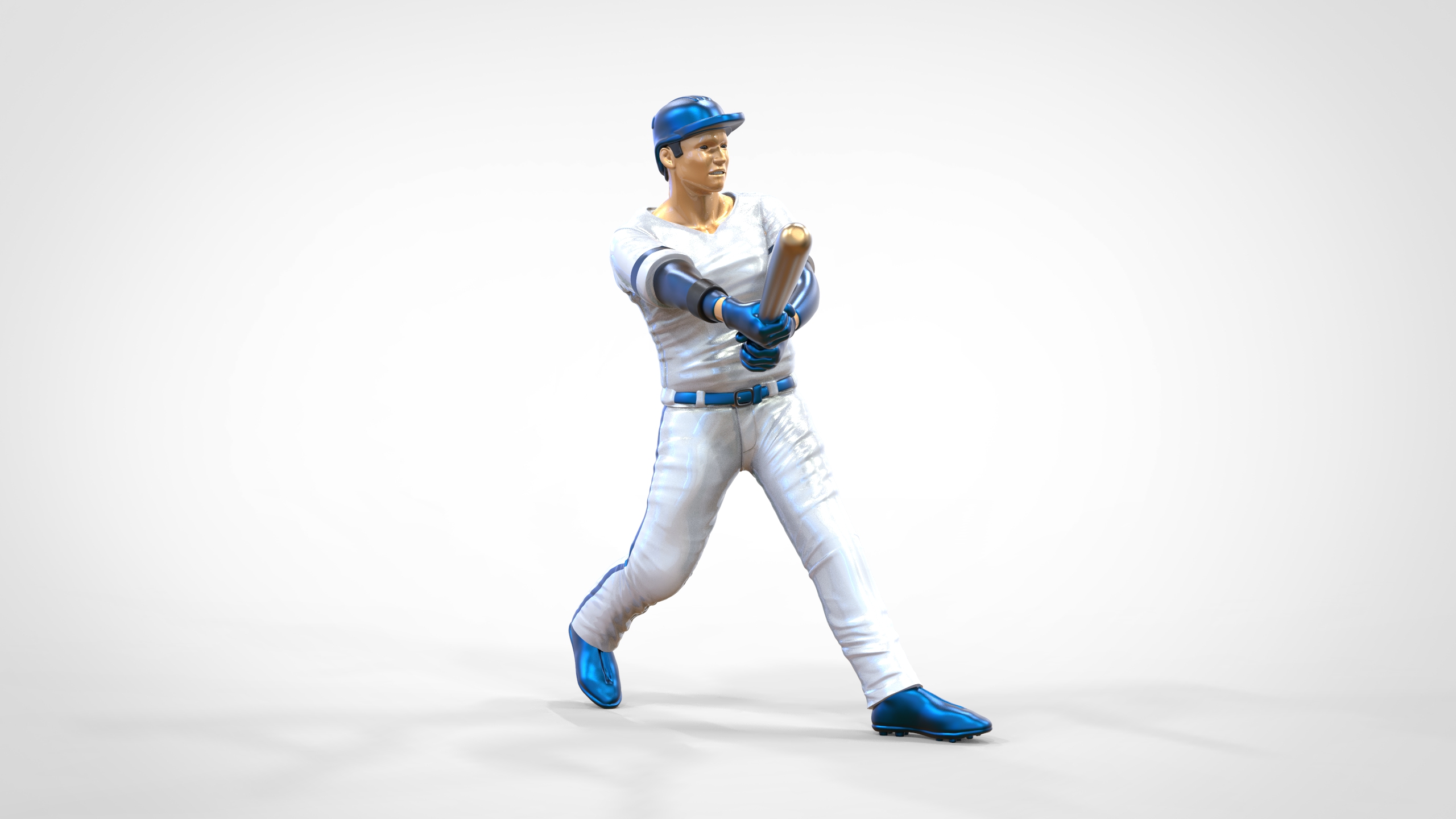 STL file N1 Baseball player Center fielder・3D printing design to ...