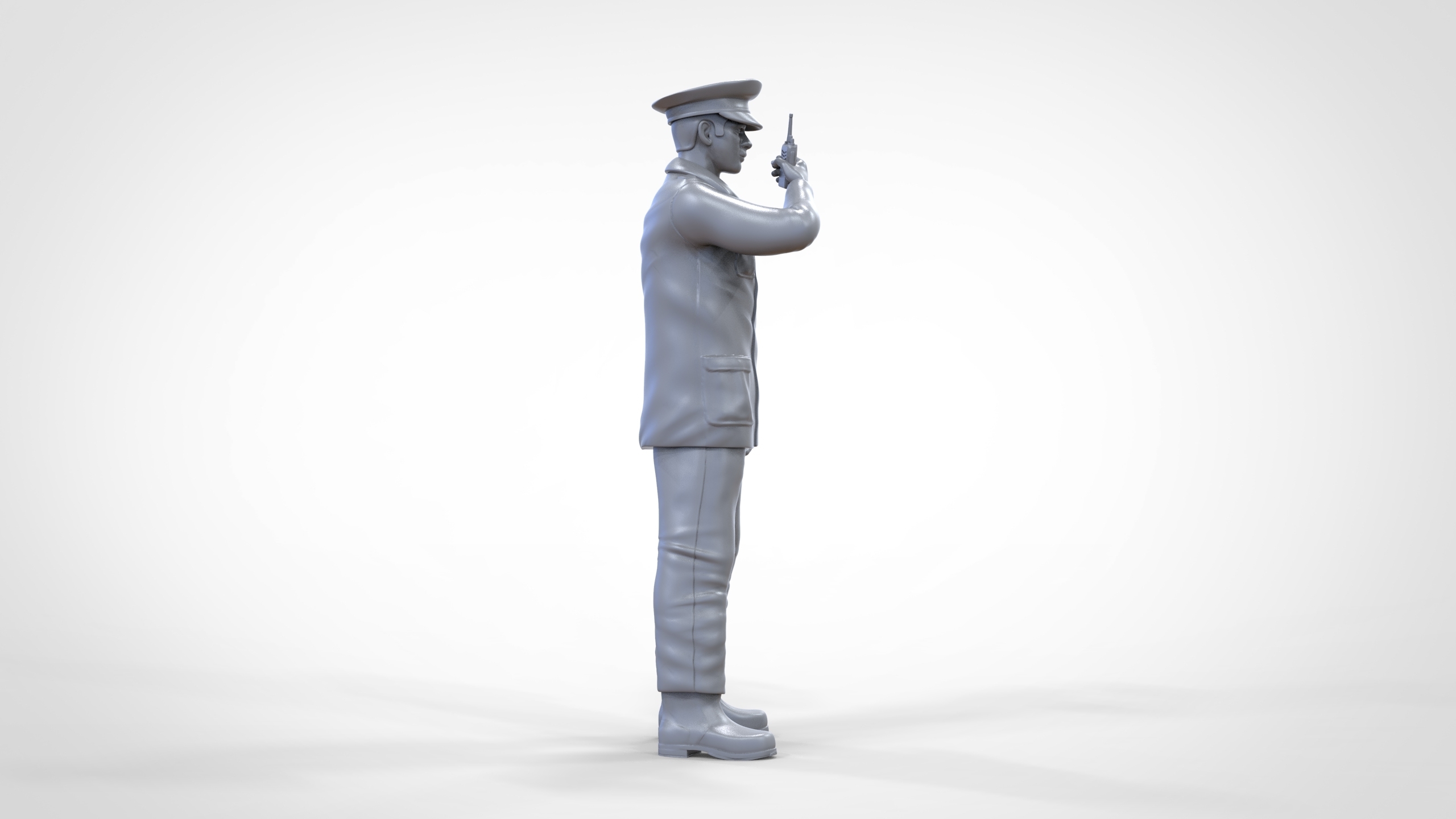 STL file Coast Guard or Police boat crew or security Guard・3D printer ...