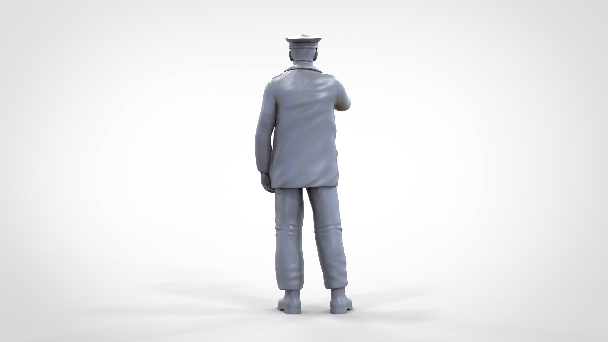 STL file Coast Guard or Police boat crew or security Guard・3D printer ...