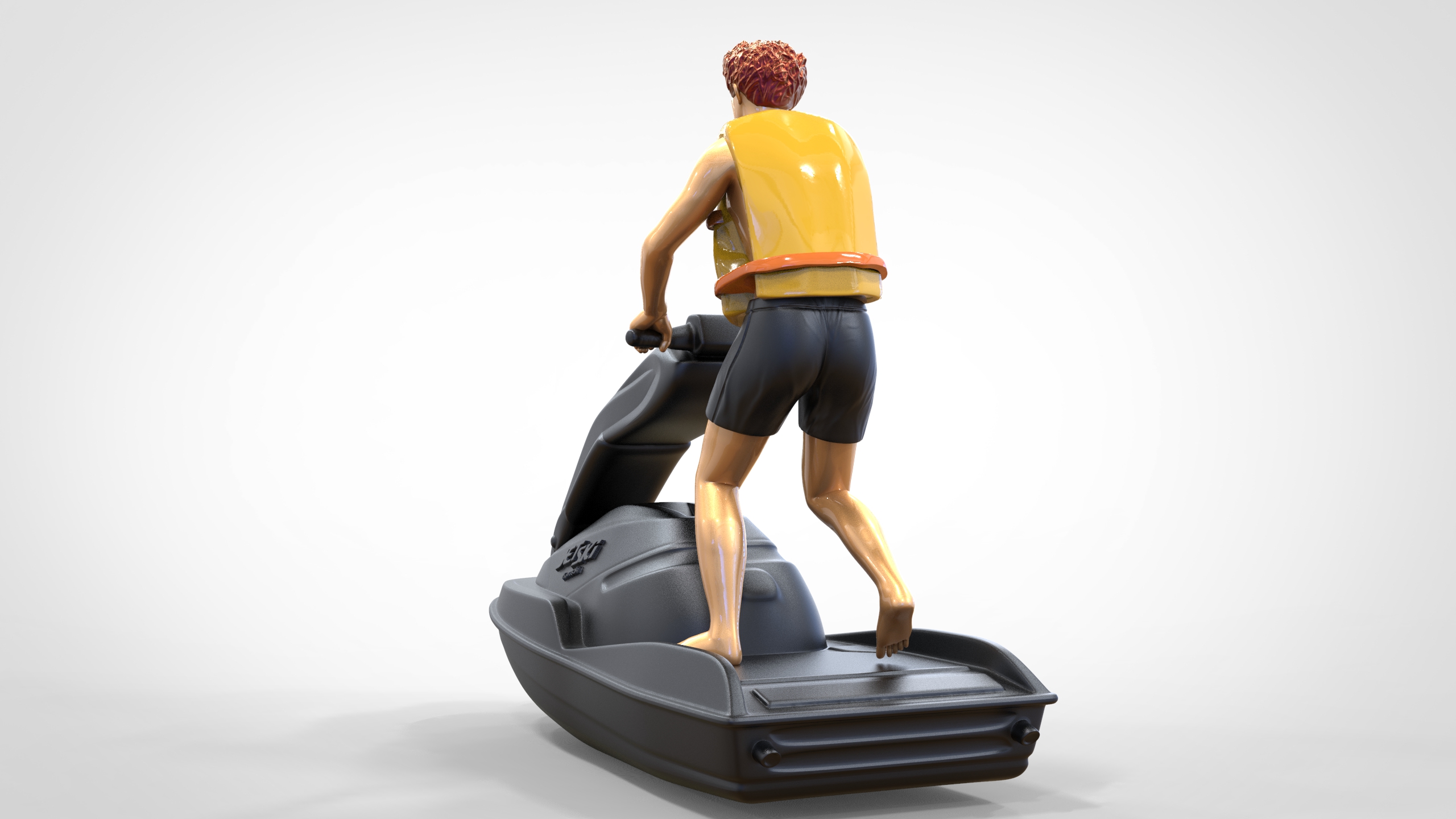 STL file N1 Jetski Driver standing・3D printer design to download・Cults