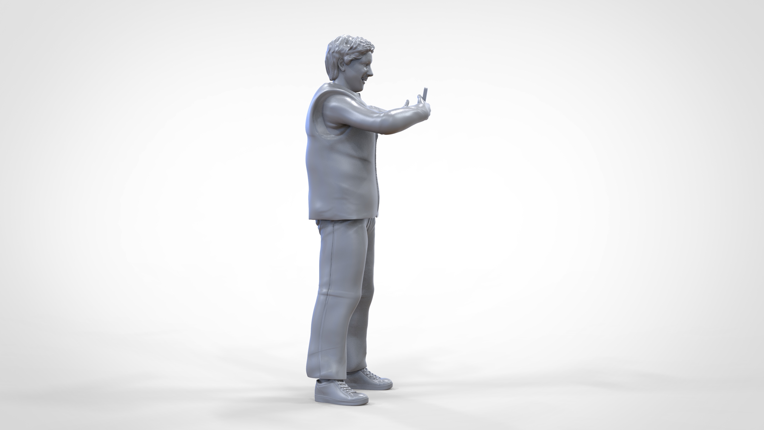 STL file N2 photographer taking a photo with phone 📞・3D printable model ...