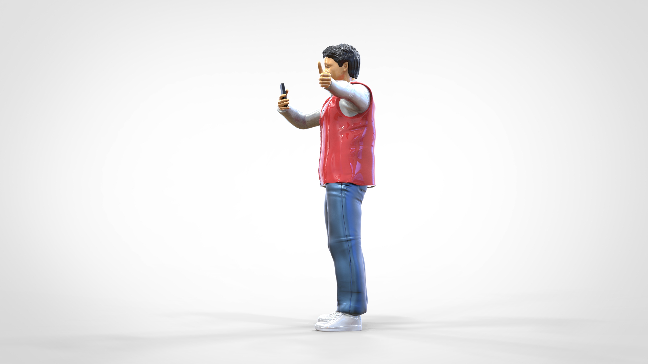 STL file N2 photographer taking a photo with phone 📞・3D printable model ...
