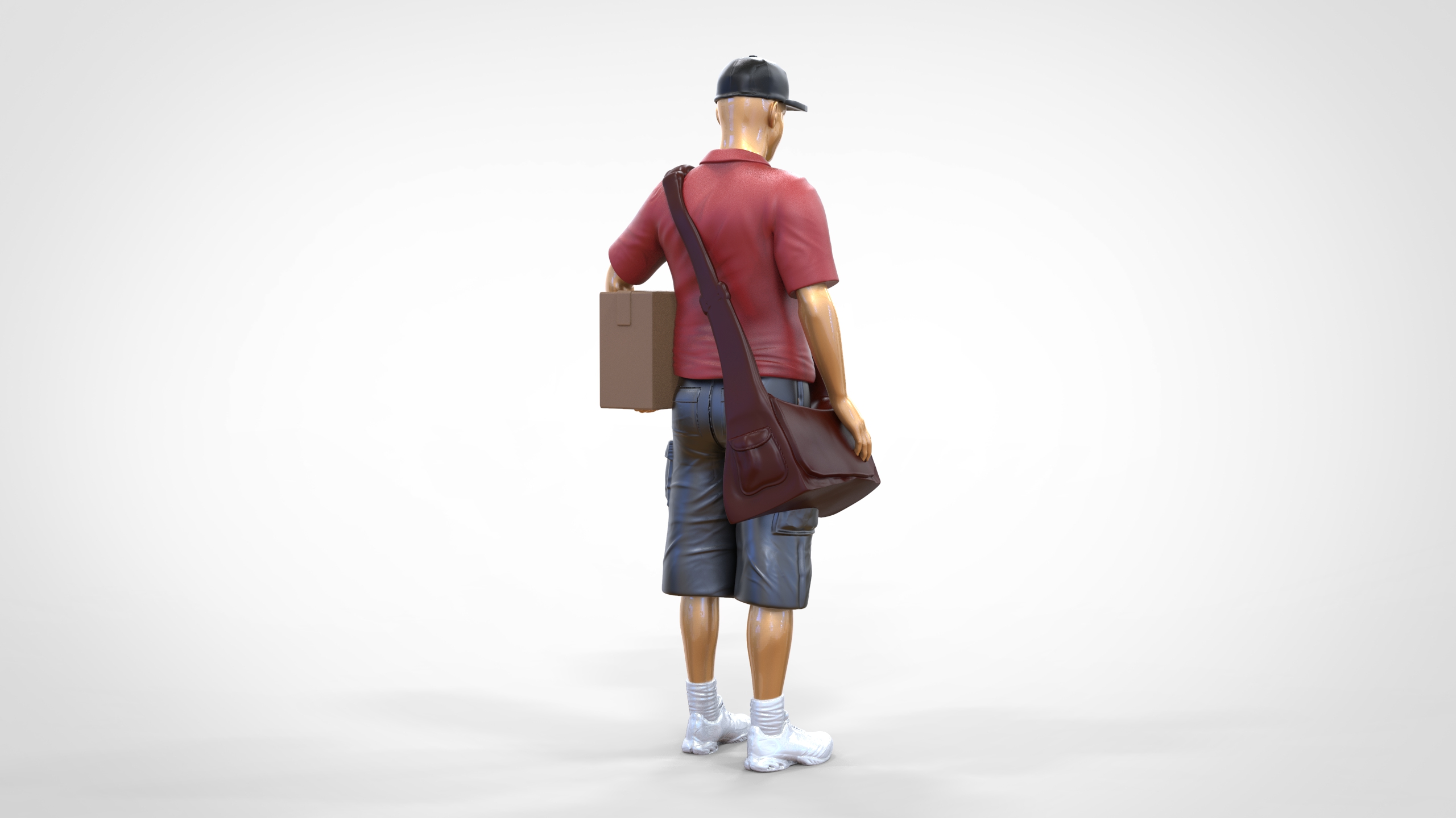 STL file N1 Postman with Box・3D print design to download・Cults